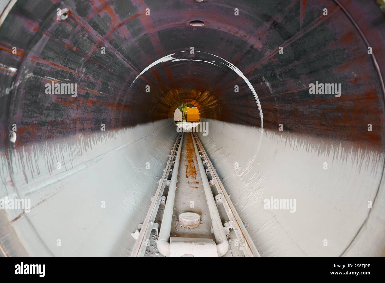 Open empty digestion tanks hardening in plant workshop Stock Photo - Alamy