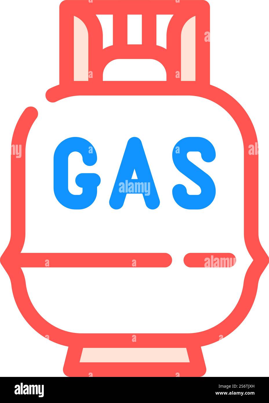 gas cylinder color icon vector. gas cylinder sign. isolated symbol ...