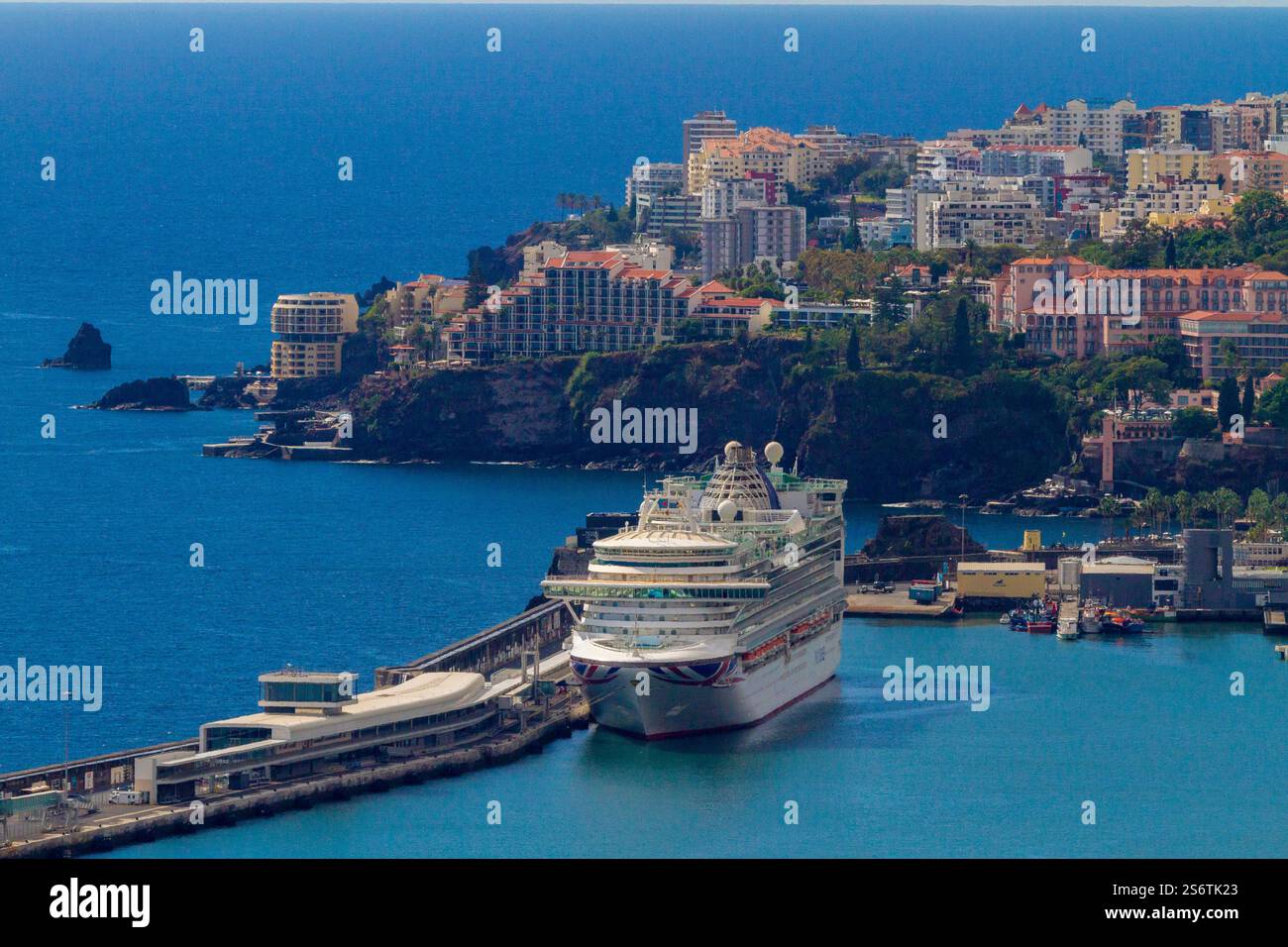 Portugal, Madeira Island, Funchal, cruise ship in port Stock Photo - Alamy