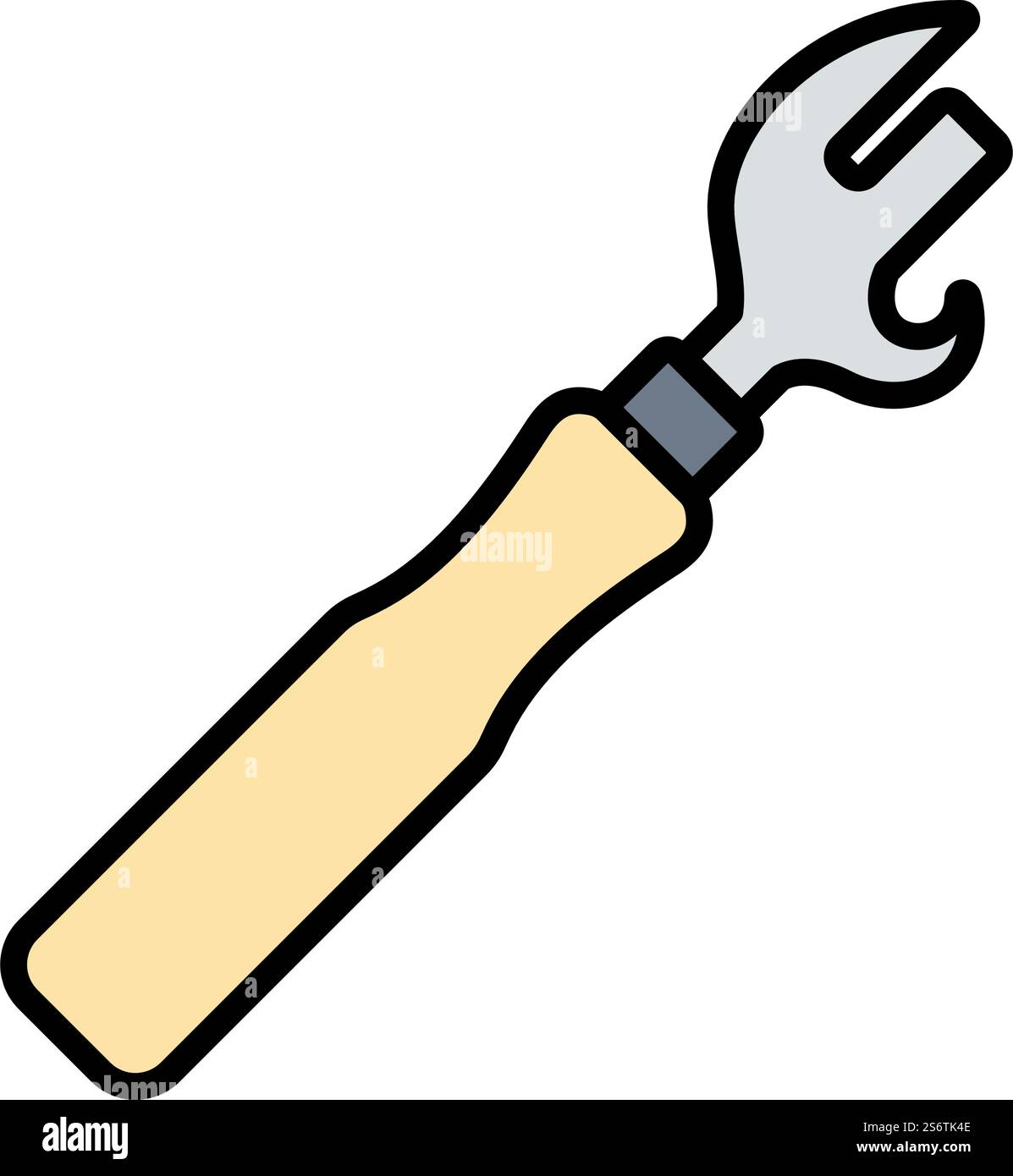 Can Opener Icon. Editable Bold Outline With Color Fill Design. Vector ...