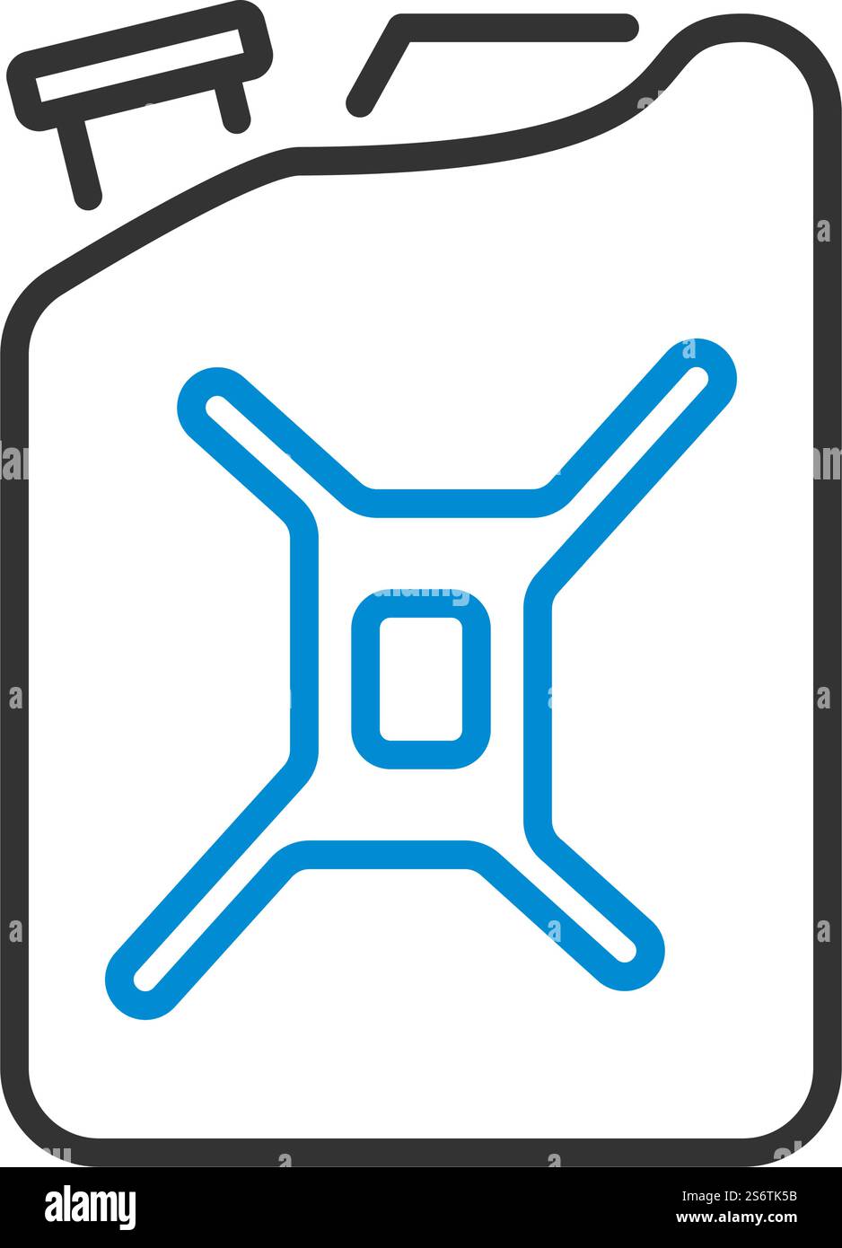 Fuel Canister Icon. Editable Bold Outline With Color Fill Design ...