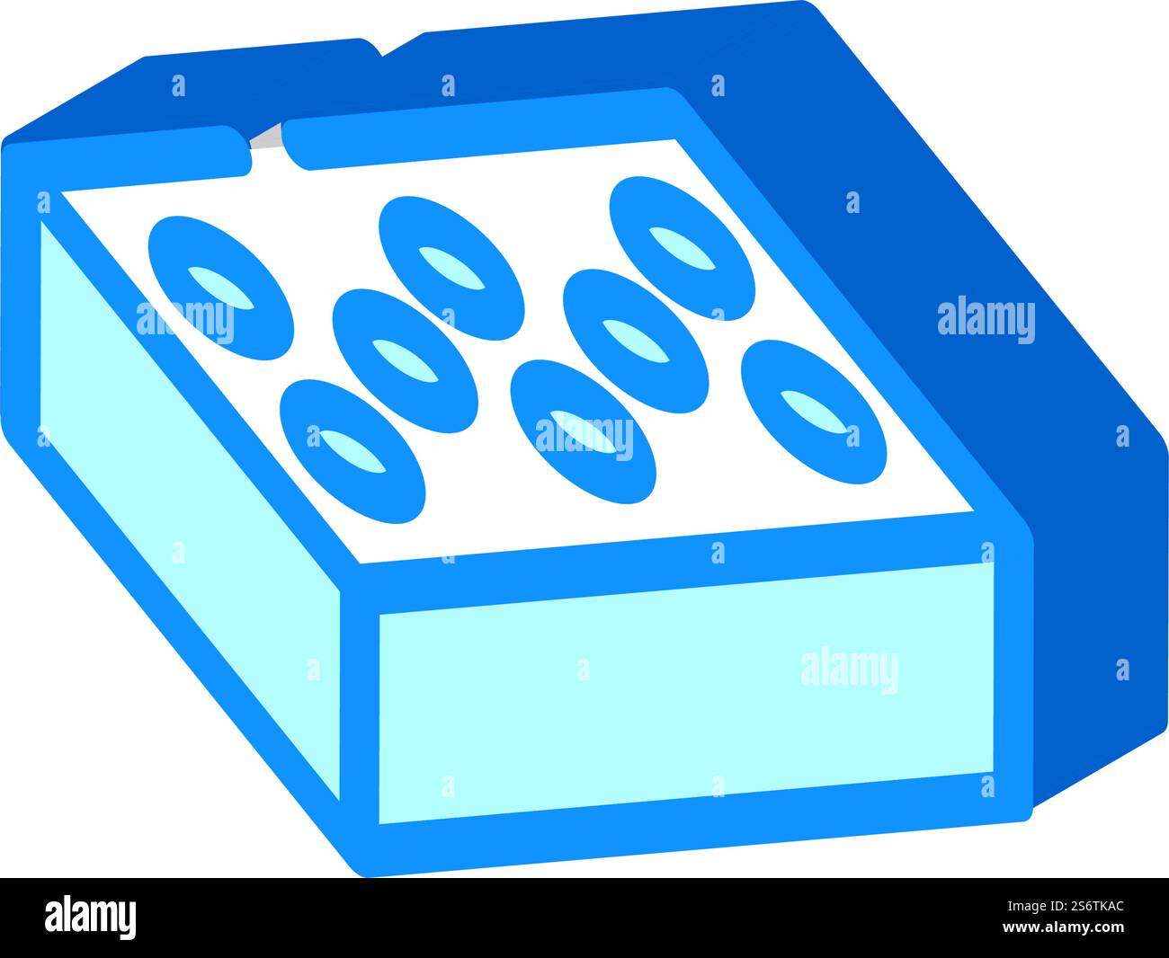 Silicate Brick Isometric Icon Vector Silicate Brick Sign Isolated Symbol Illustration