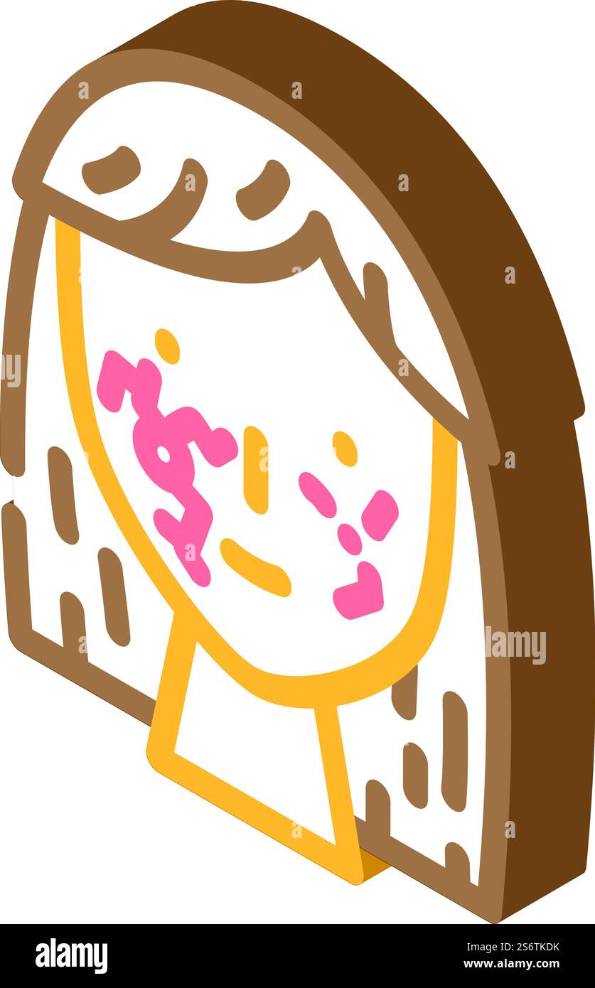 couperose skin disease isometric icon vector. couperose skin disease ...