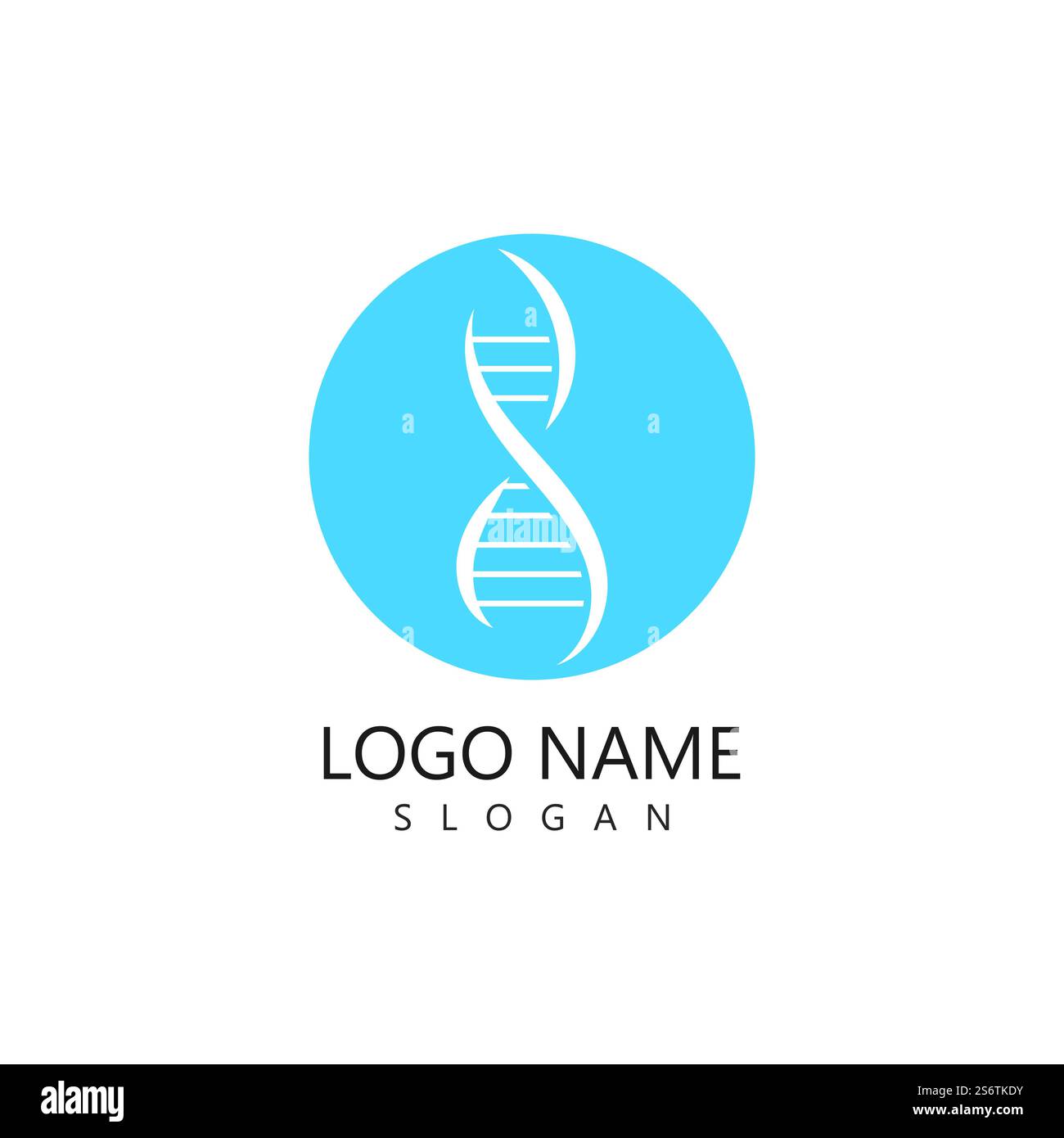DNA Genetic Logo Icon Design Template Vector Stock Vector Image & Art ...