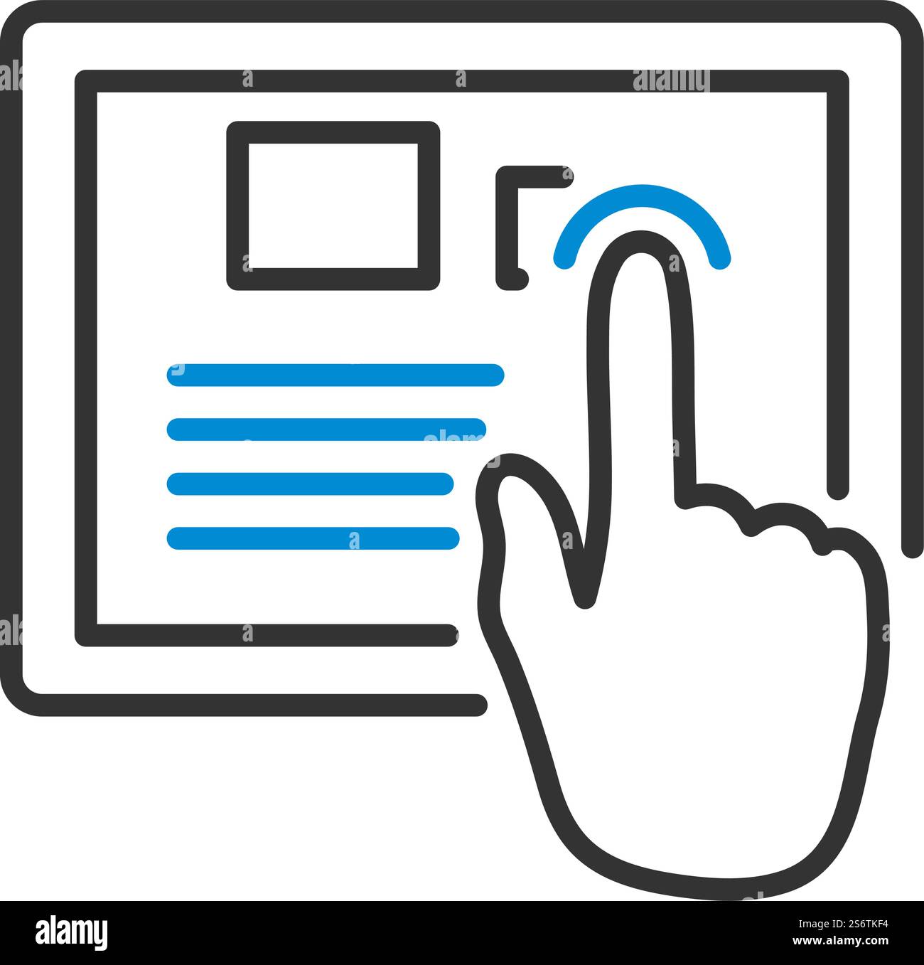 Tablet Icon. Editable Bold Outline With Color Fill Design. Vector ...