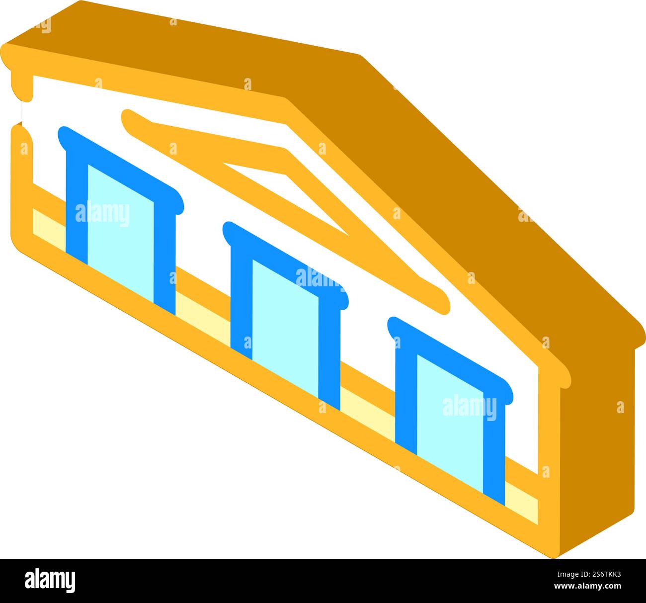 warehouse construction isometric icon vector. warehouse construction ...