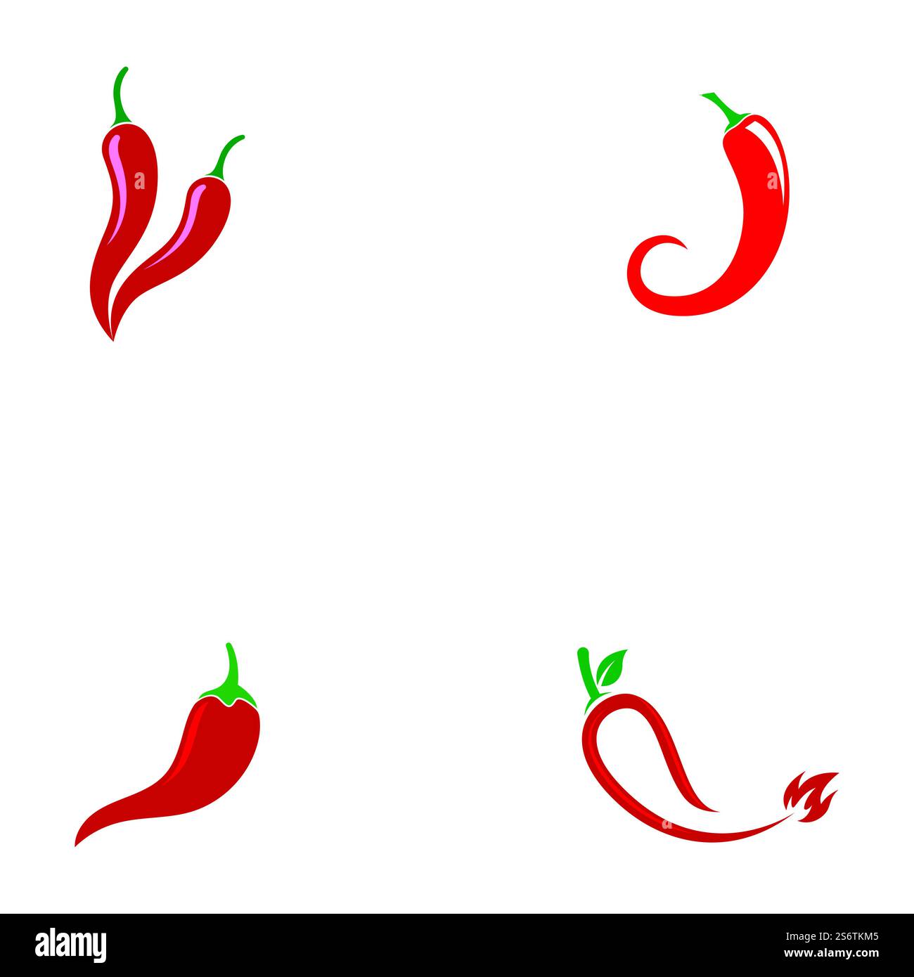 chili hot and spicy food vector logo design inspiration for mexican ...