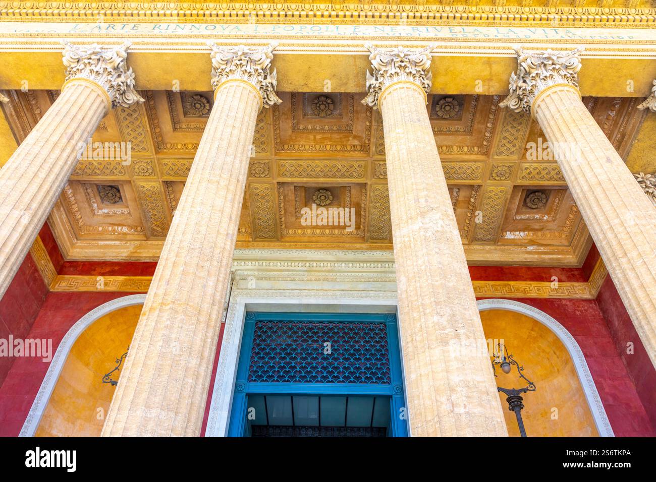 Italy, Sicily, Palermo. Grand Theâtre Victor-Emmanuel. Teatro Massimo ...