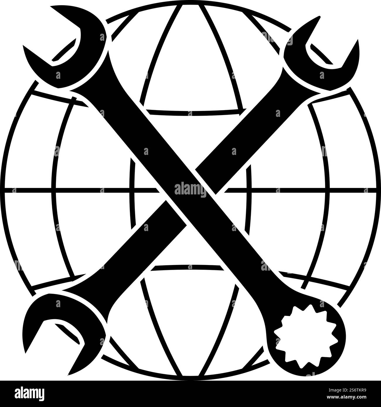 Labor Day Icon. Black Stencil Design. Vector Illustration Stock Vector ...
