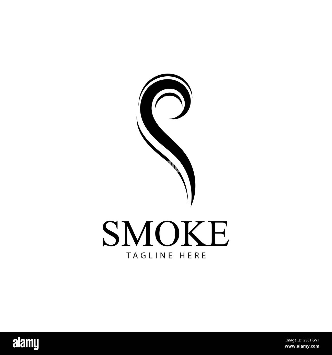 Smoke steam icon logo illustration isolated on white background Aroma ...