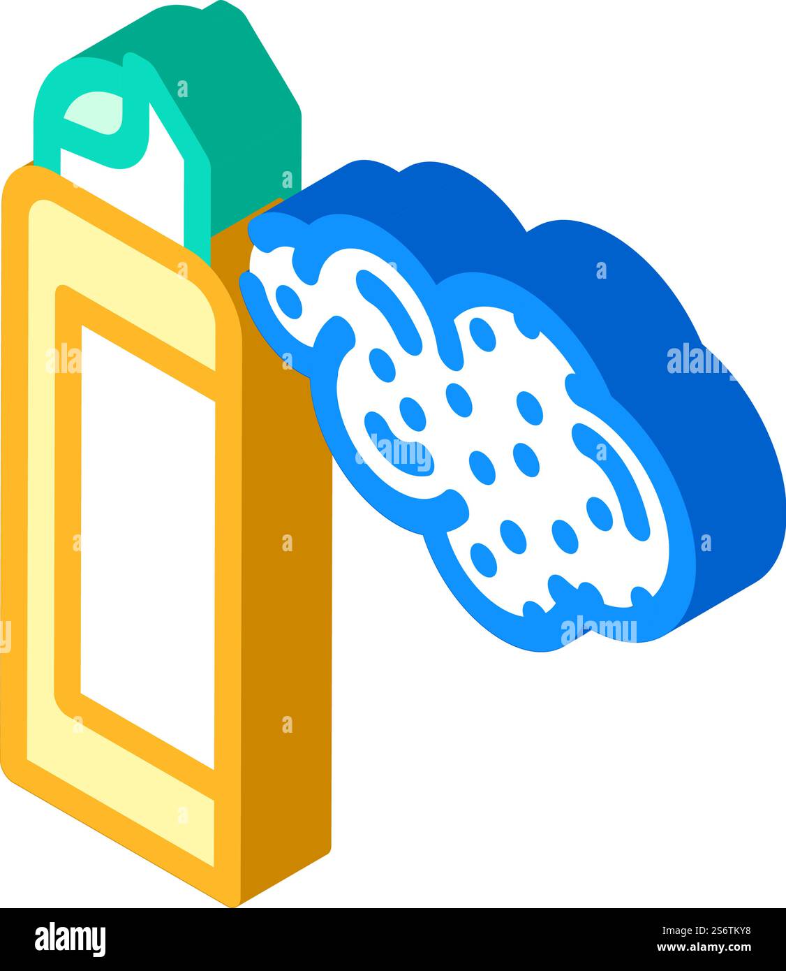 aerosol spray isometric icon vector. aerosol spray sign. isolated ...