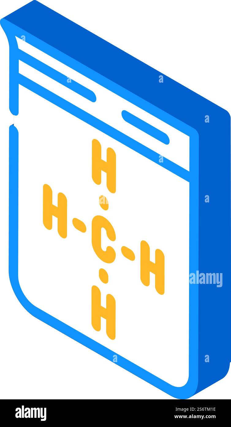 organic chemistry isometric icon vector. organic chemistry sign ...