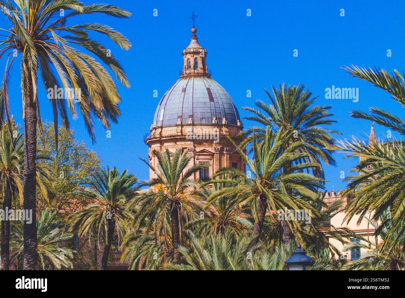 Italy, Sicily, Palermo. The dome of Palermo Cathedral Stock Photo - Alamy
