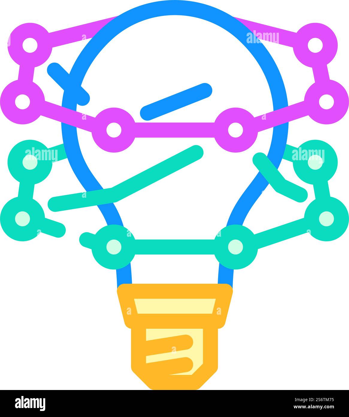 innovation light bulb color icon vector. innovation light bulb sign ...