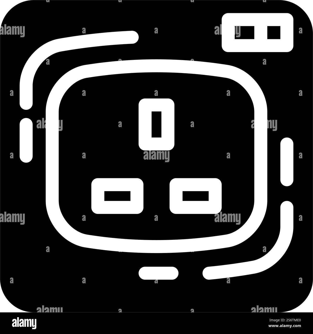 g socket glyph icon vector. g socket sign. isolated contour symbol ...