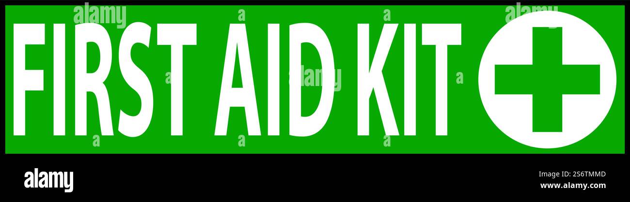 First Aid Station Sign on white background Stock Vector Image & Art - Alamy