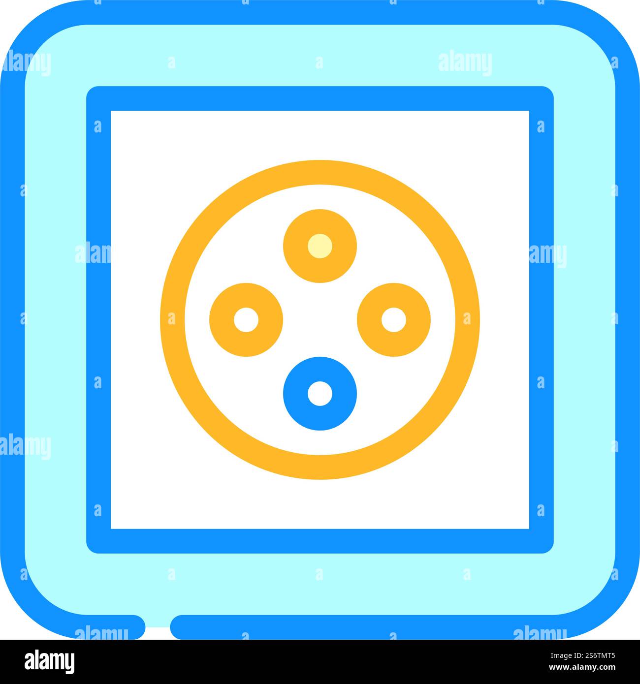 cee 7 5 socket color icon vector. cee 7 5 socket sign. isolated symbol ...