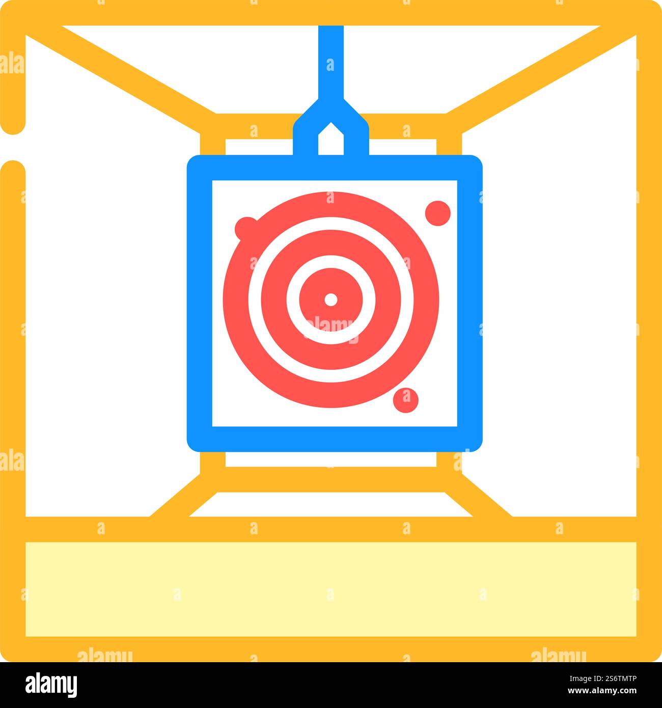 target for shouting color icon vector. target for shouting sign ...