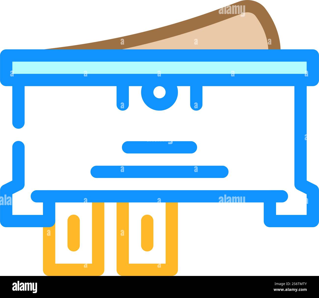 single pole single throw switch color icon vector. single pole single ...