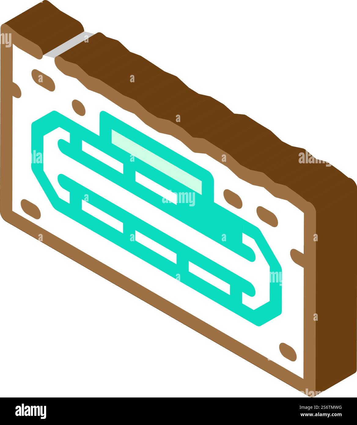 mine military isometric icon vector. mine military sign. isolated ...