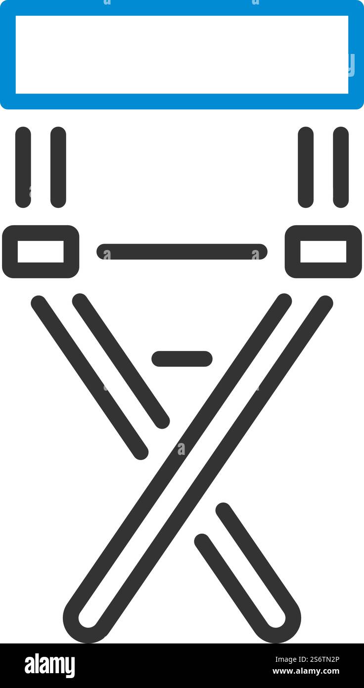 Director Chair Icon. Editable Bold Outline With Color Fill Design ...