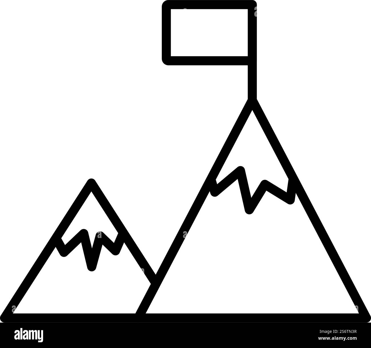 Mission Icon. Bold outline design with editable stroke width. Vector ...