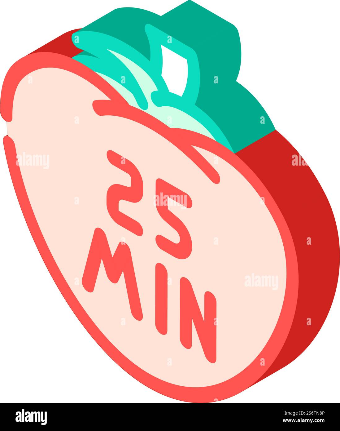 pomodoro system isometric icon vector. pomodoro system sign. isolated ...