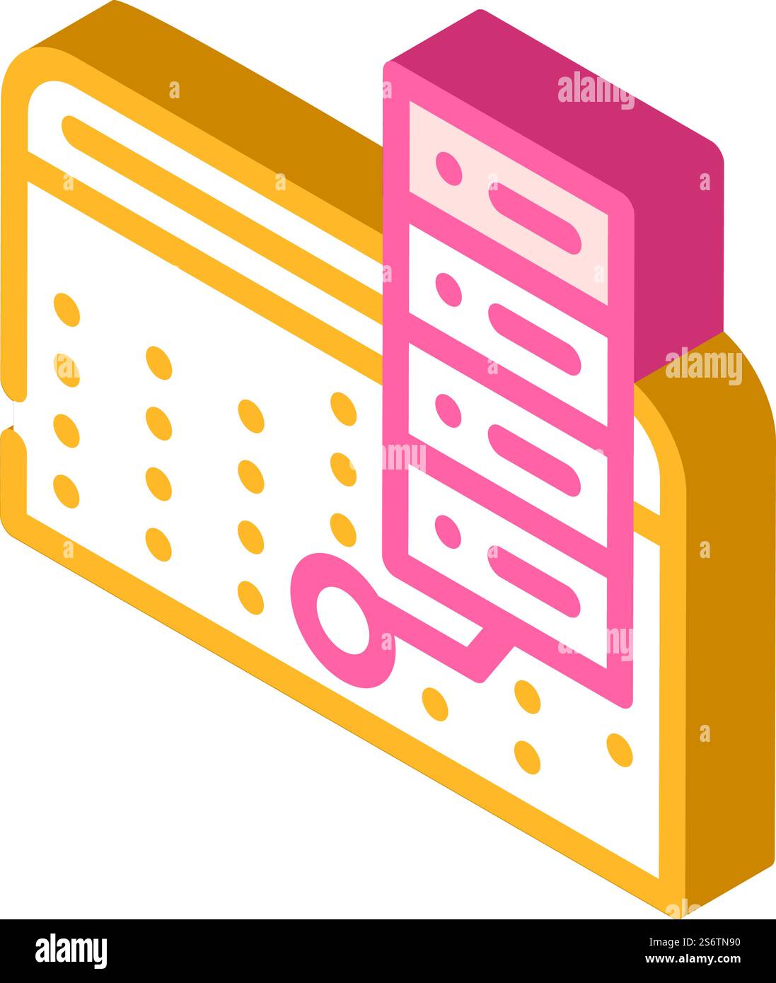 schedule for day isometric icon vector. schedule for day sign. isolated ...