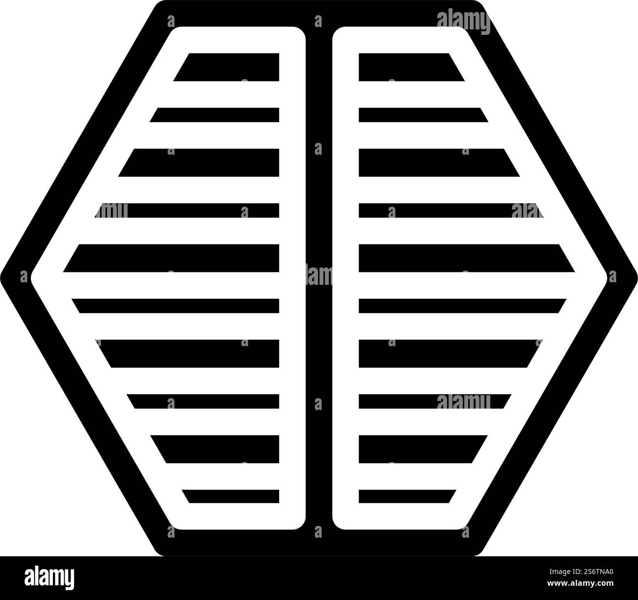 ventilation system glyph icon vector. ventilation system sign. isolated ...