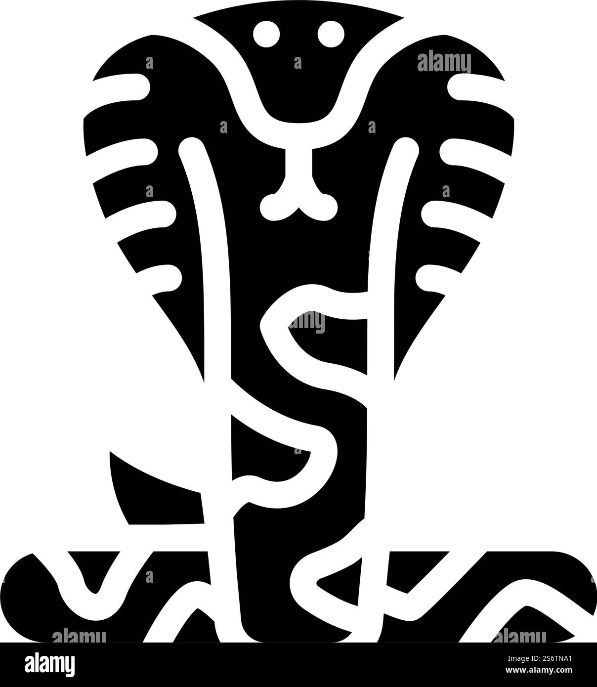 cobra snake glyph icon vector. cobra snake sign. isolated contour ...
