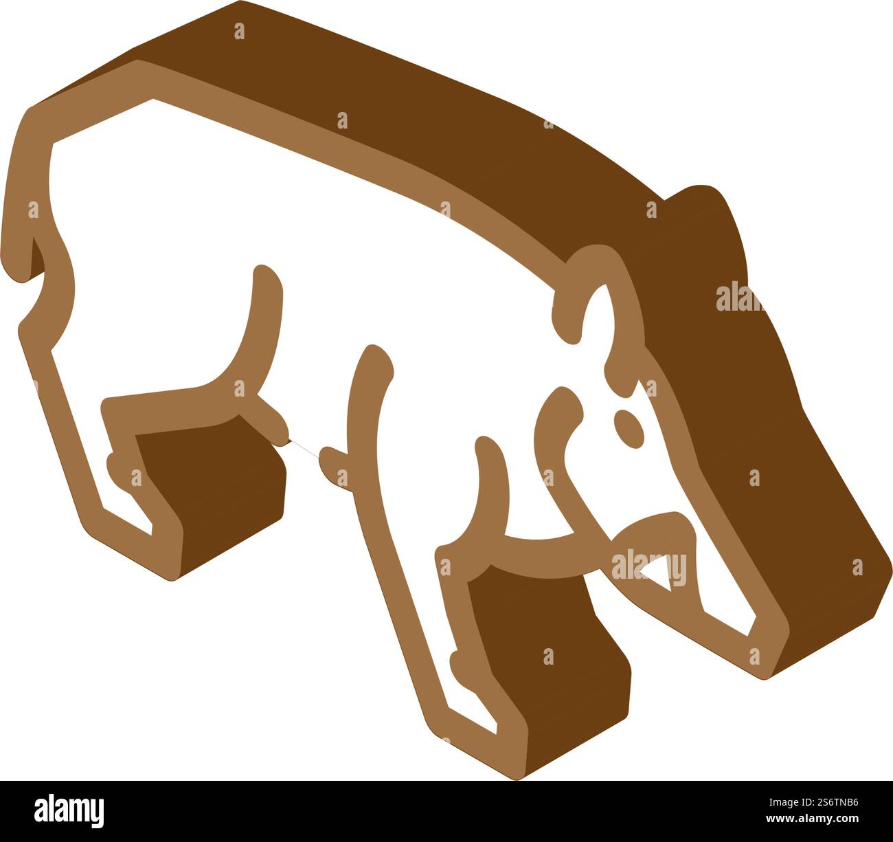 boar animal isometric icon vector. boar animal sign. isolated symbol ...
