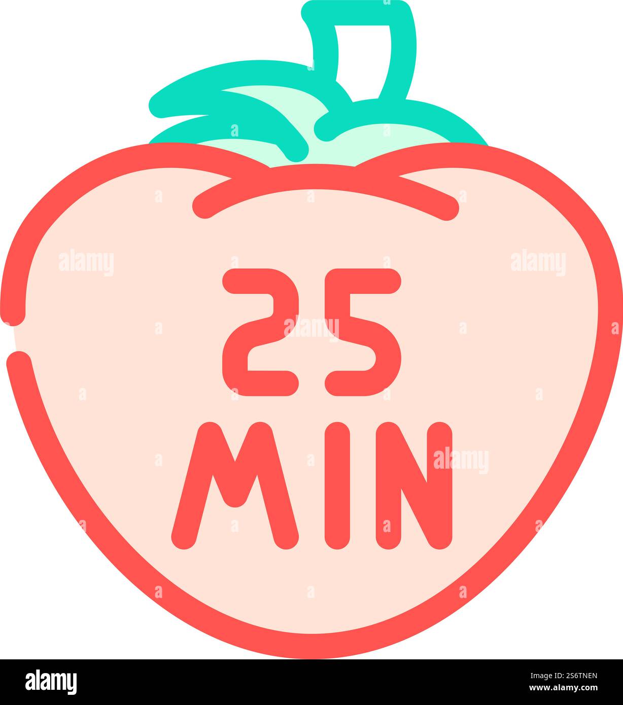 pomodoro system color icon vector. pomodoro system sign. isolated ...