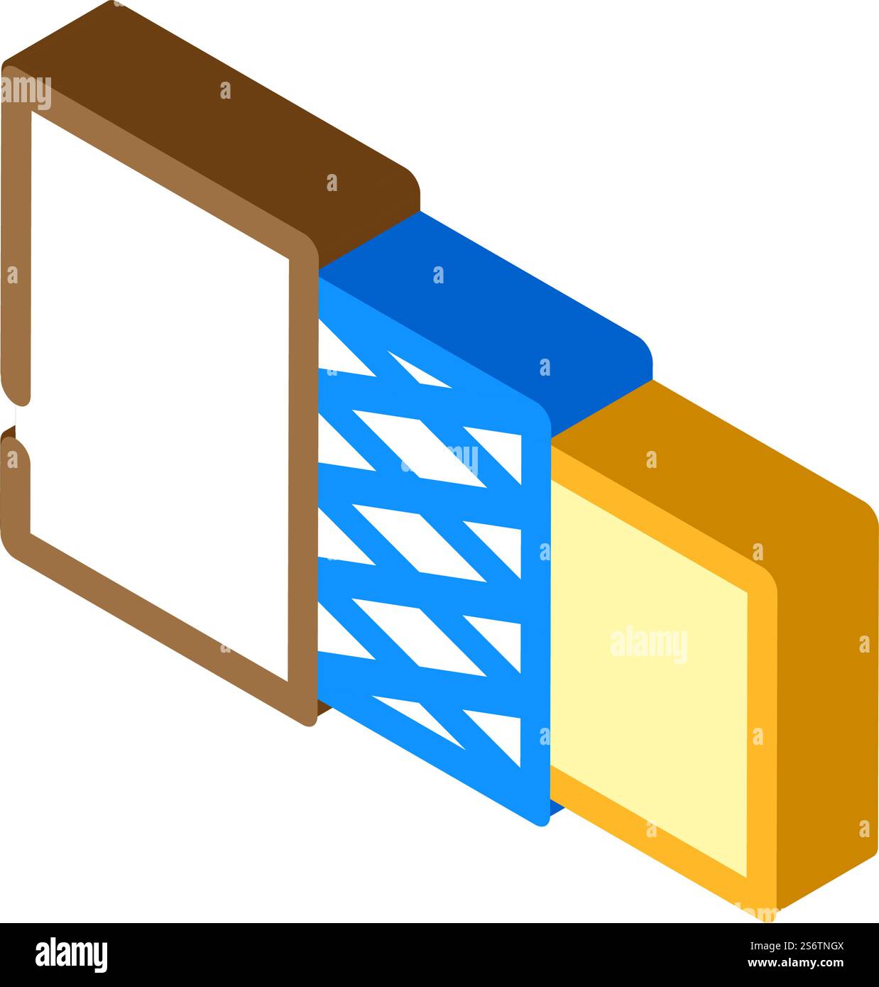 armored cables isometric icon vector. armored cables sign. isolated ...