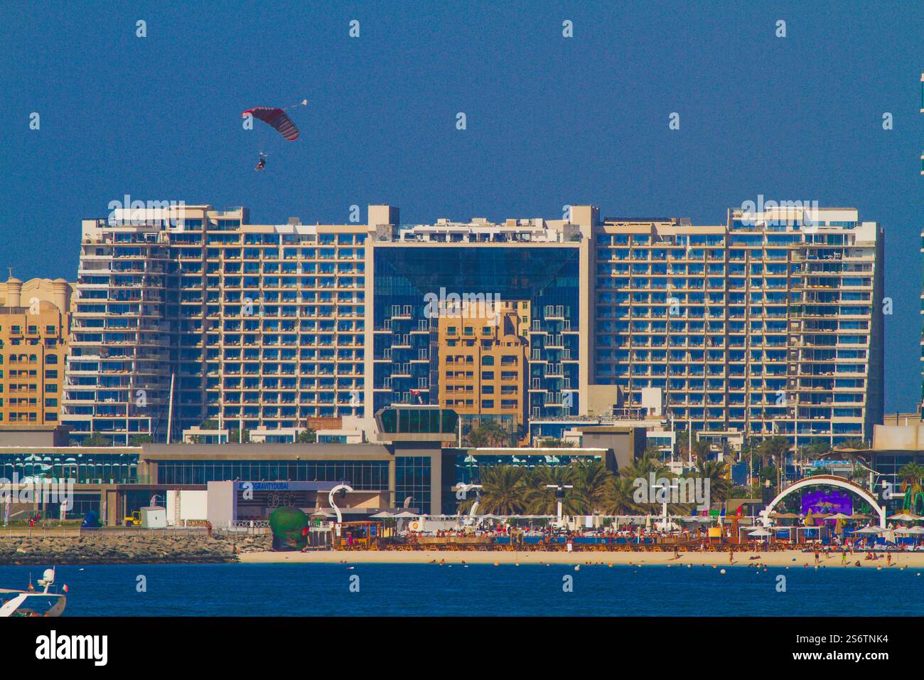 United Arab Emirates, Middle East, Dubai. The Palm Jumeirah. Five Palm ...
