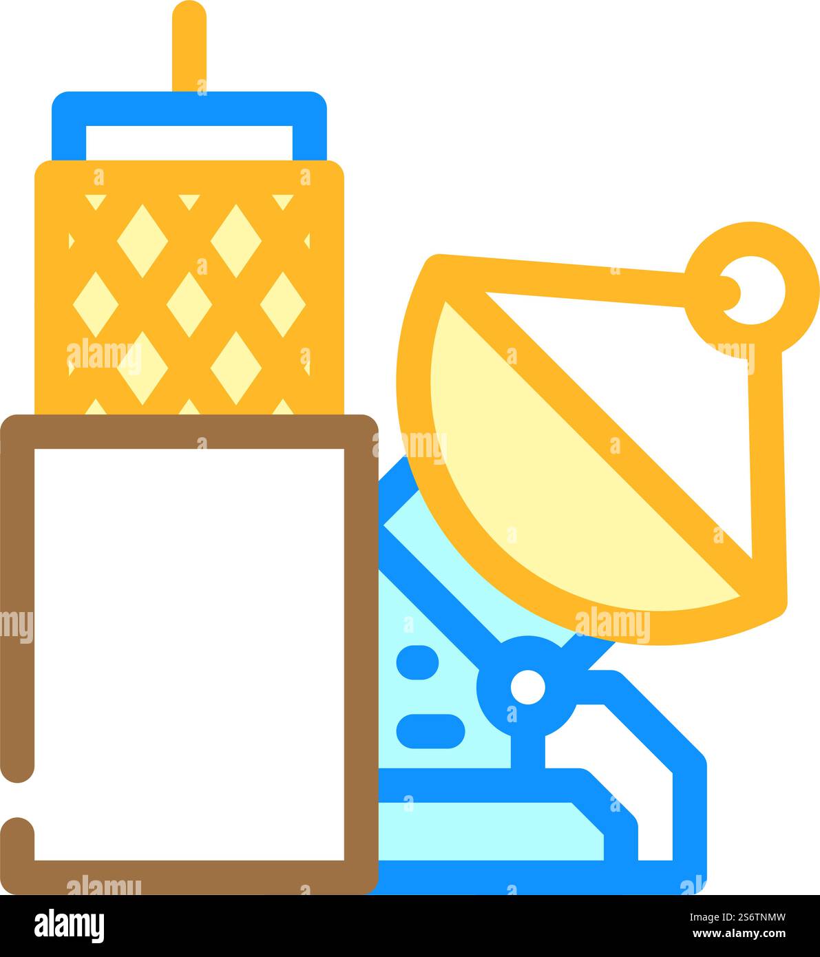 coaxial cable for television signals color icon vector. coaxial cable ...