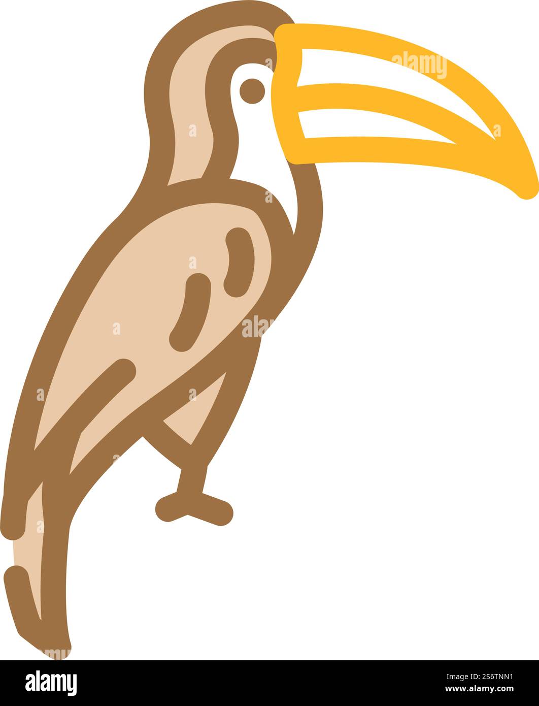 toucan bird color icon vector. toucan bird sign. isolated symbol ...