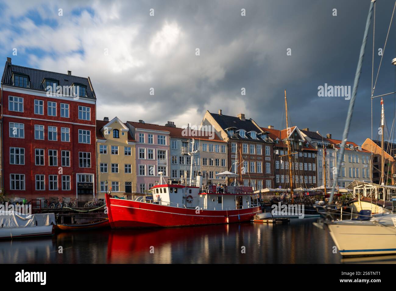 Copenhagen, Denmark - Jul 27, 2024: Nyhavn in Copenhagen in Denmark ...