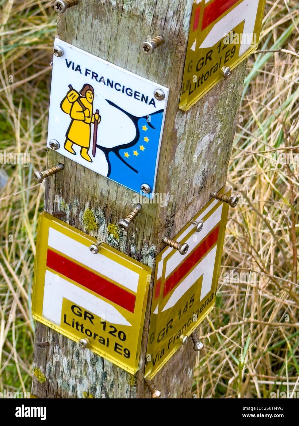 Via francigena walk france hi-res stock photography and images - Alamy