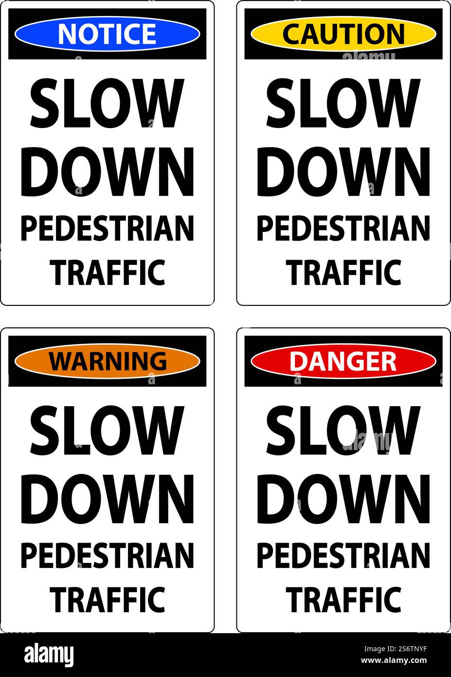 Pedestrian Traffic Sign On White Background Stock Vector Image & Art ...