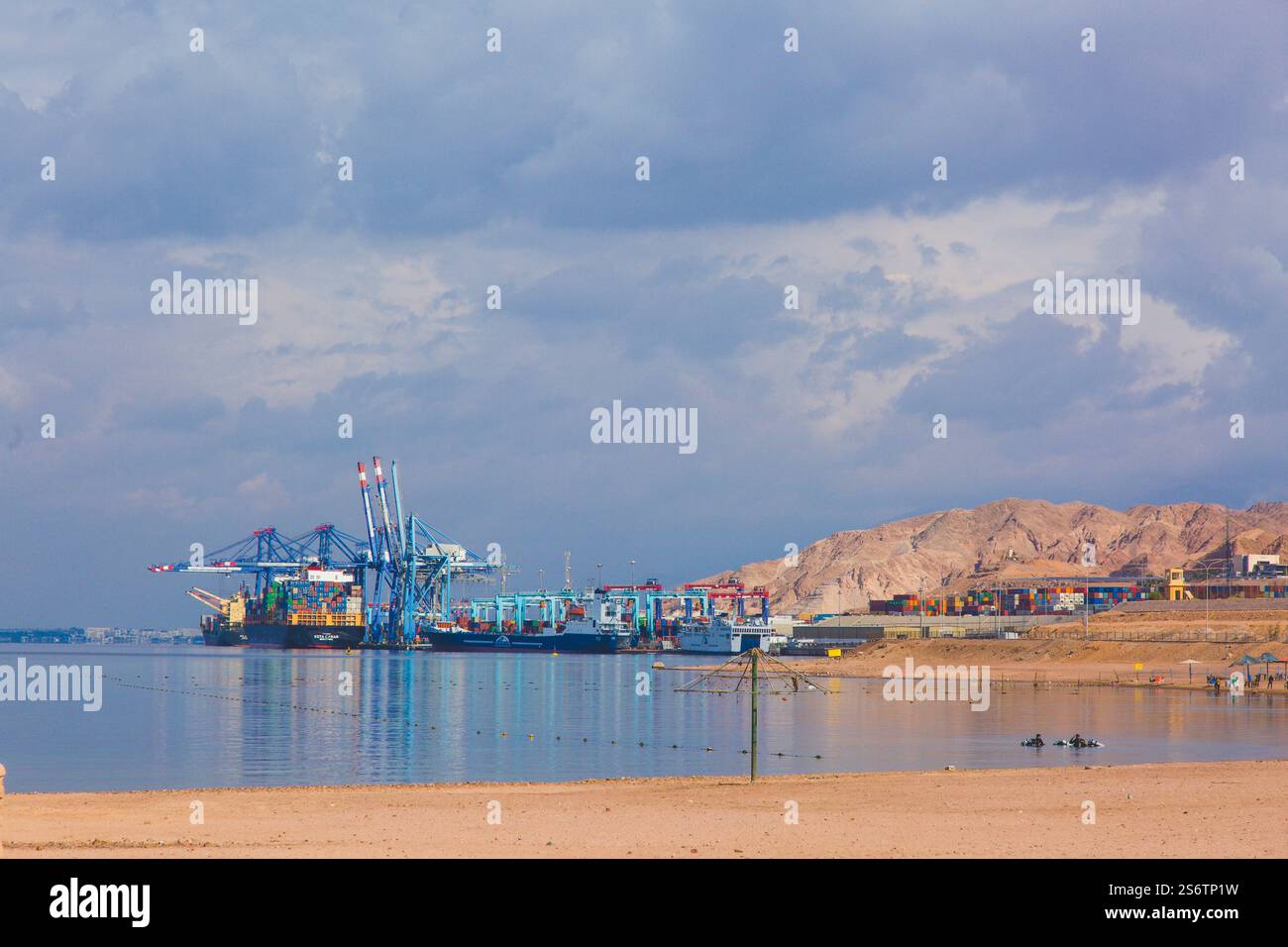 Middle East, Jordan, Aqaba. ACT, Aqaba container TerminalMiddle East ...