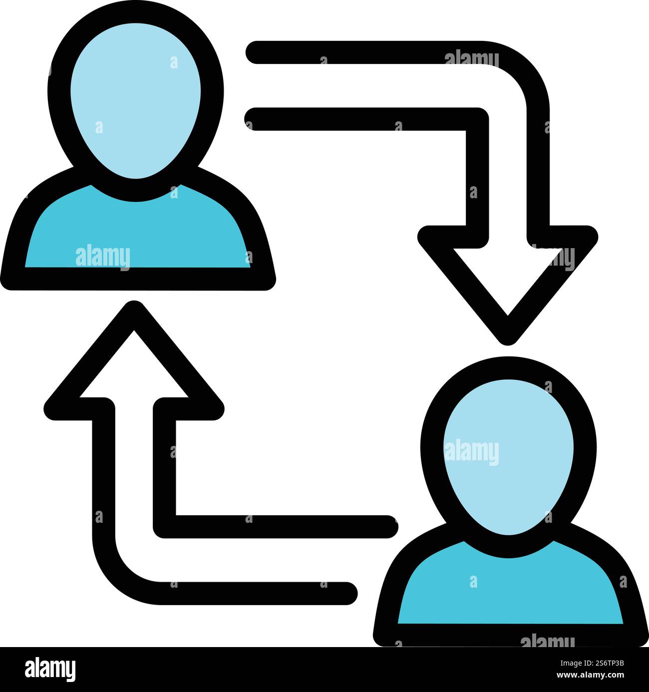 Change leader company icon outline vector. Social management. Esg ...