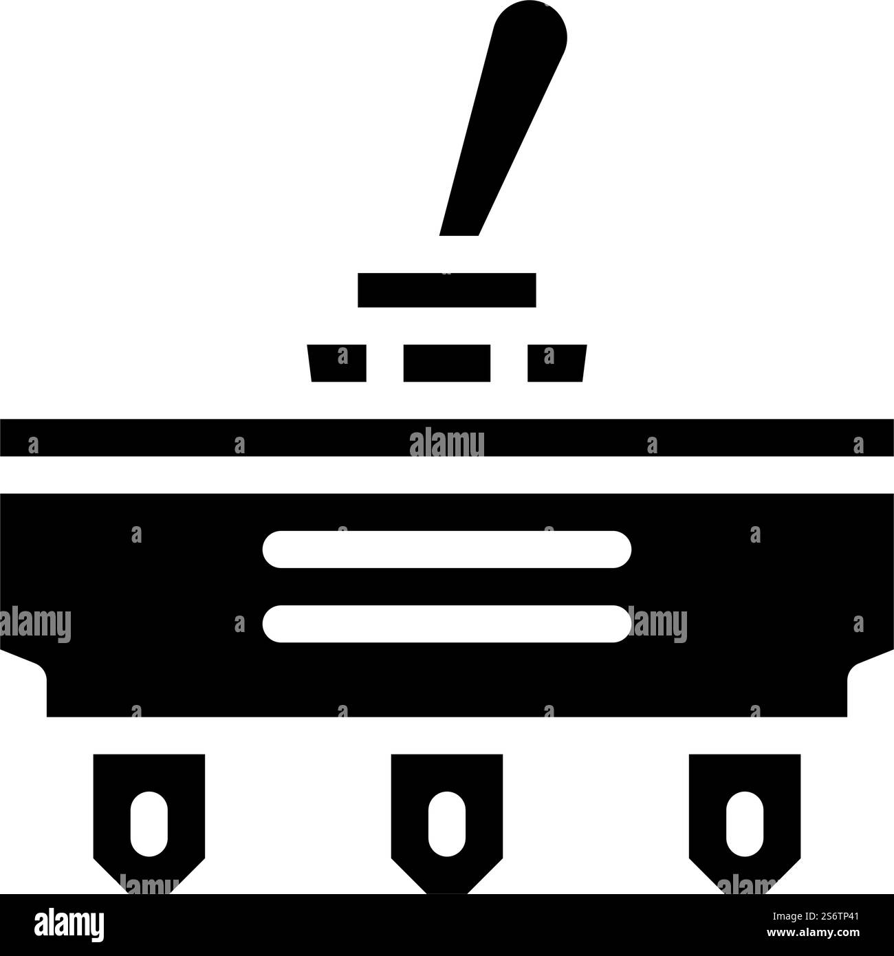 joystick switches glyph icon vector. joystick switches sign. isolated ...