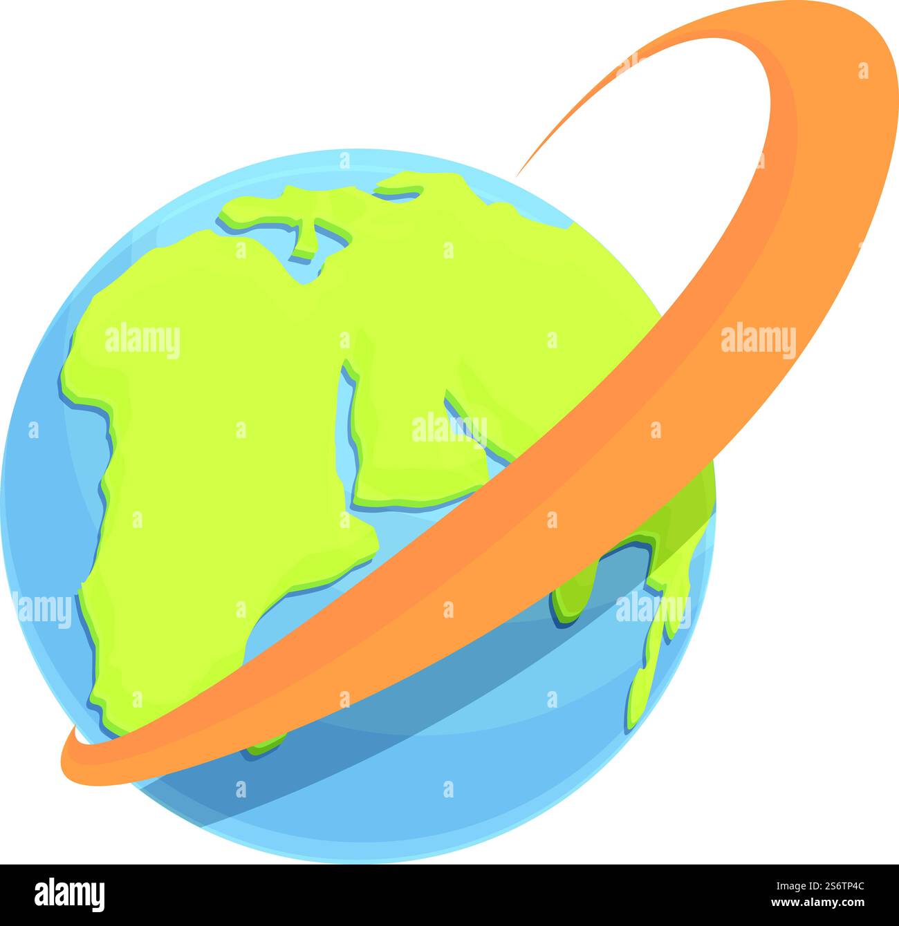 Map globe icon cartoon vector. Around map travel. Earth planet. Map ...