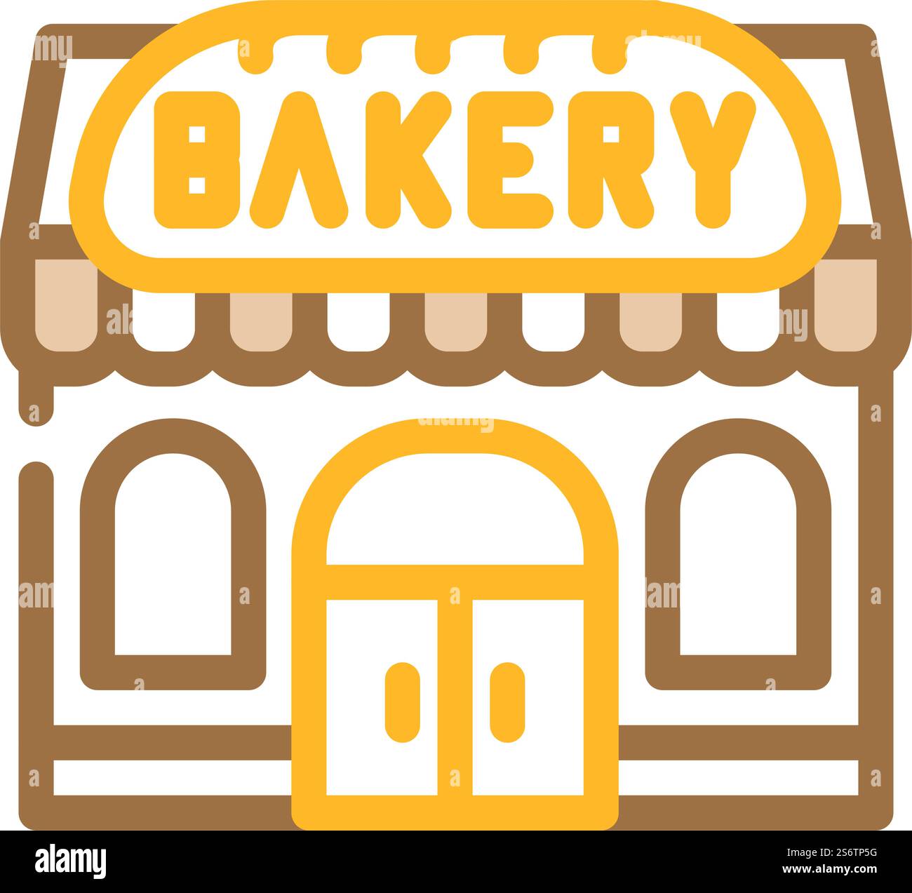 shop bakery color icon vector. shop bakery sign. isolated symbol ...