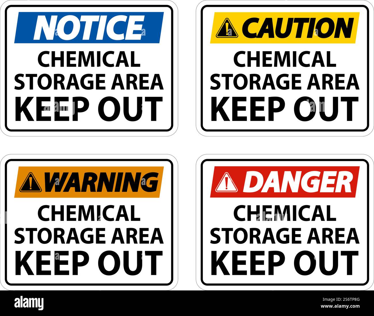 Label Chemical Storage Area Keep Out Sign Stock Vector Image & Art - Alamy