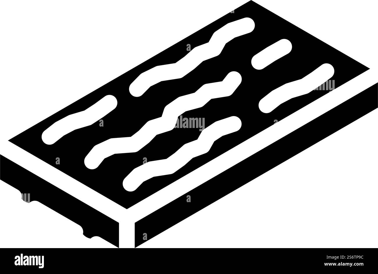 exterior facing brick glyph icon vector. exterior facing brick sign ...