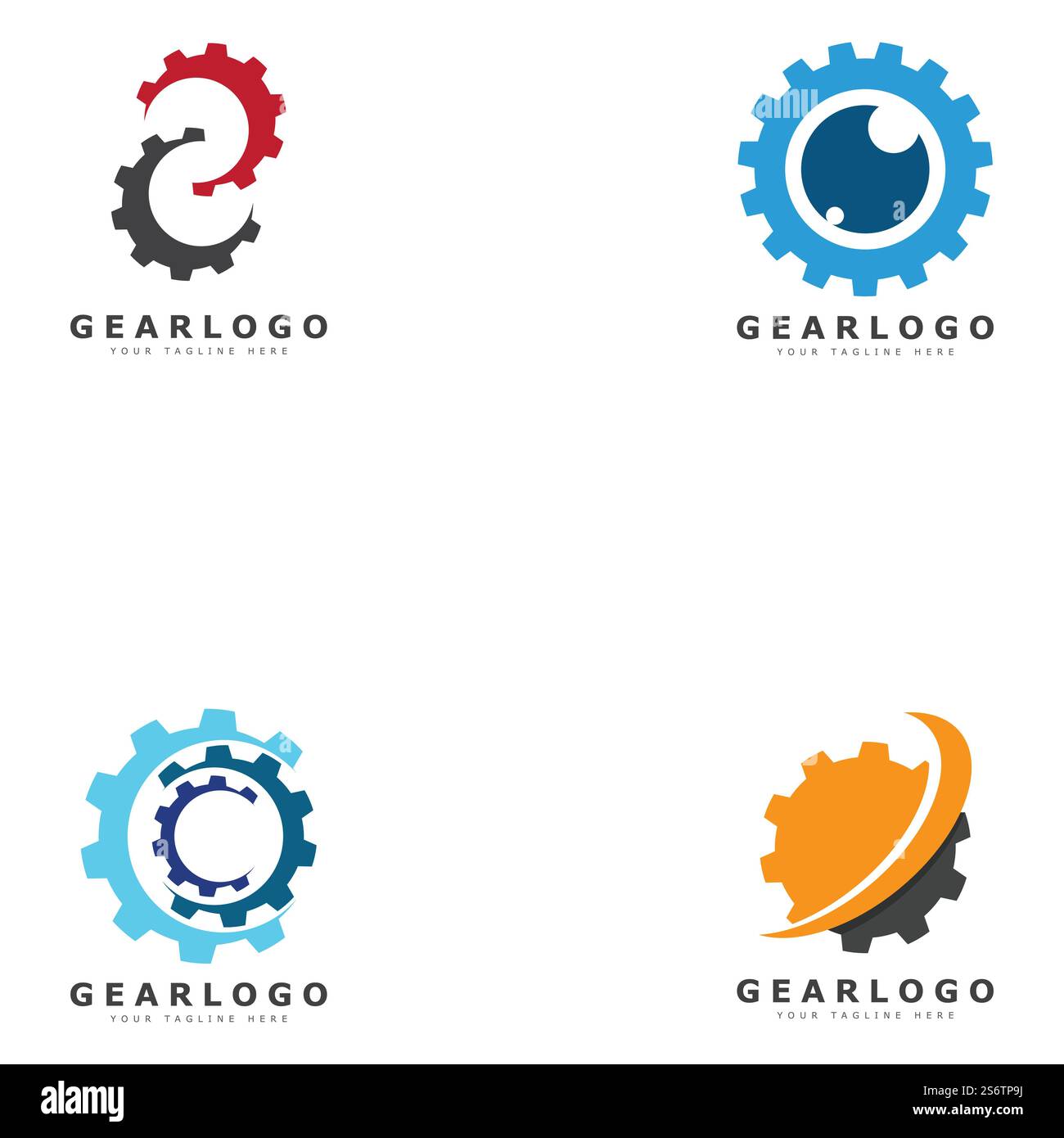 Gear logo design template illustration vector Stock Vector Image & Art ...