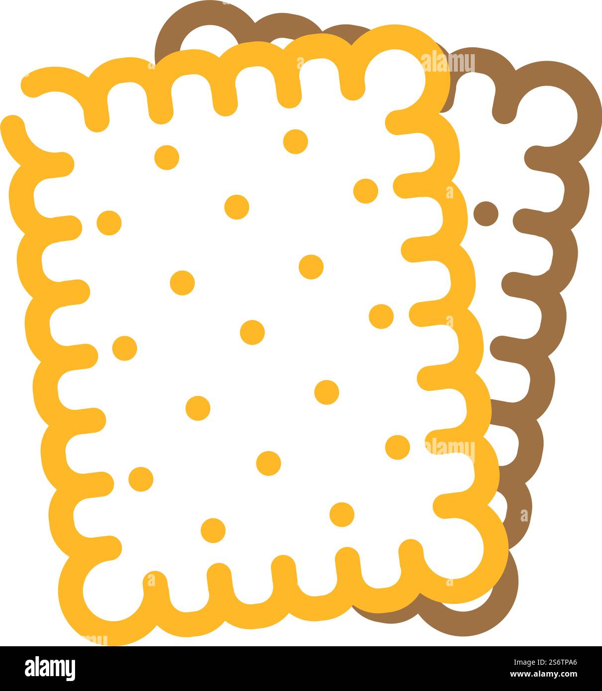 biscuit cookies color icon vector. biscuit cookies sign. isolated ...