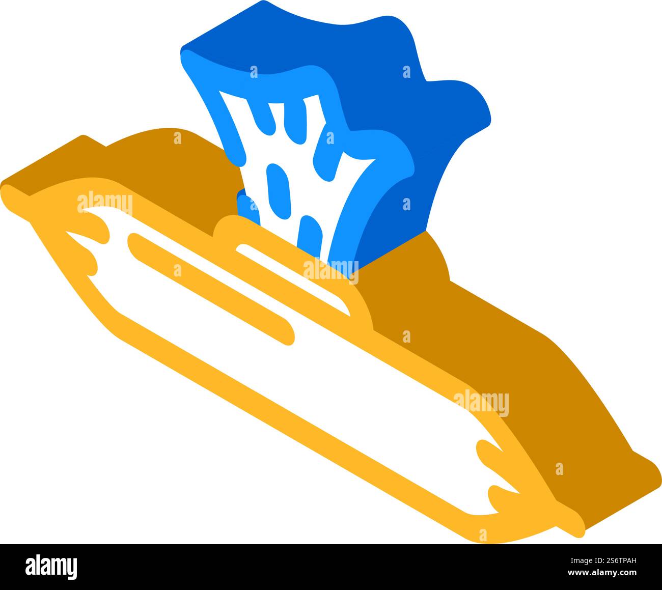 packaging of napkins isometric icon vector. packaging of napkins sign ...