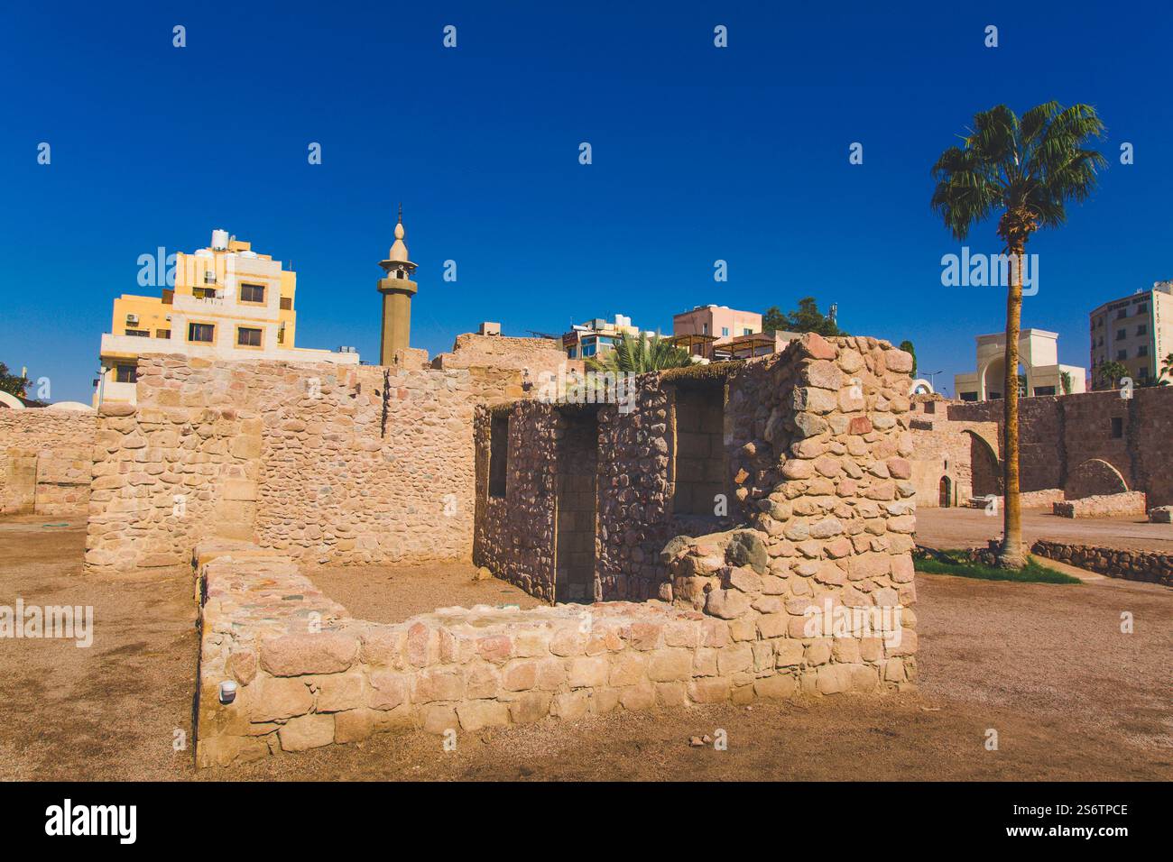 Middle East, Jordan, Aqaba, Aqaba Castle or Aqaba Fort, or Mamluk ...